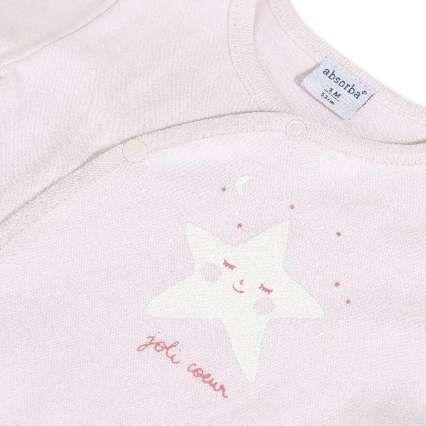 Cute Star Pink Sleepsuit - 6 MONTHS ONLY – Pure Baby